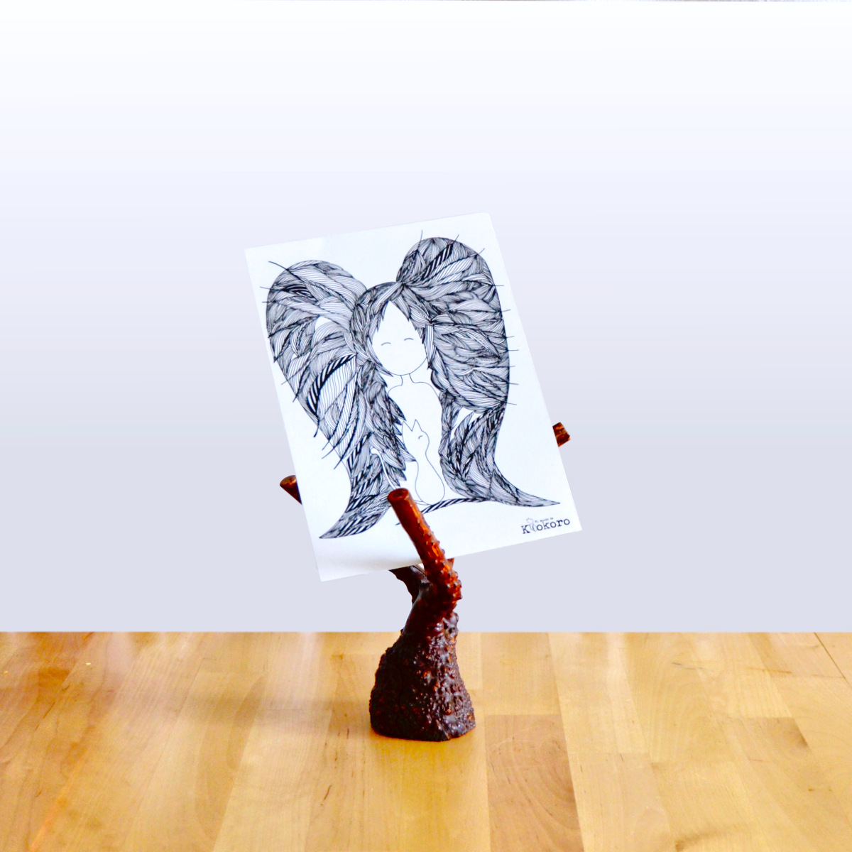 Lámina Alas de Ángel - DIN A5 - El Mundo de Kokoro